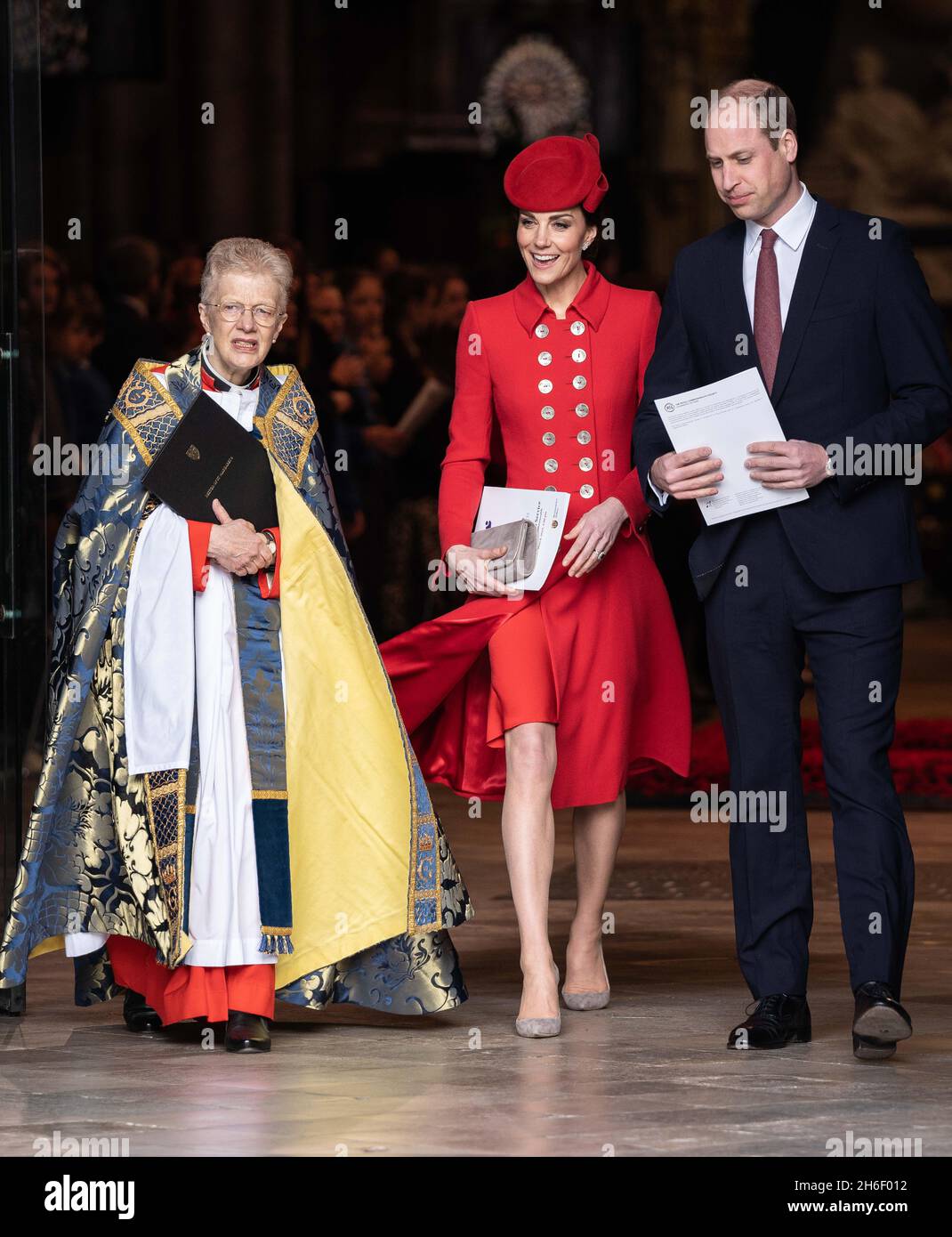 The Duke and Duchess of Cambridge attend the Commonwealth Service at ...