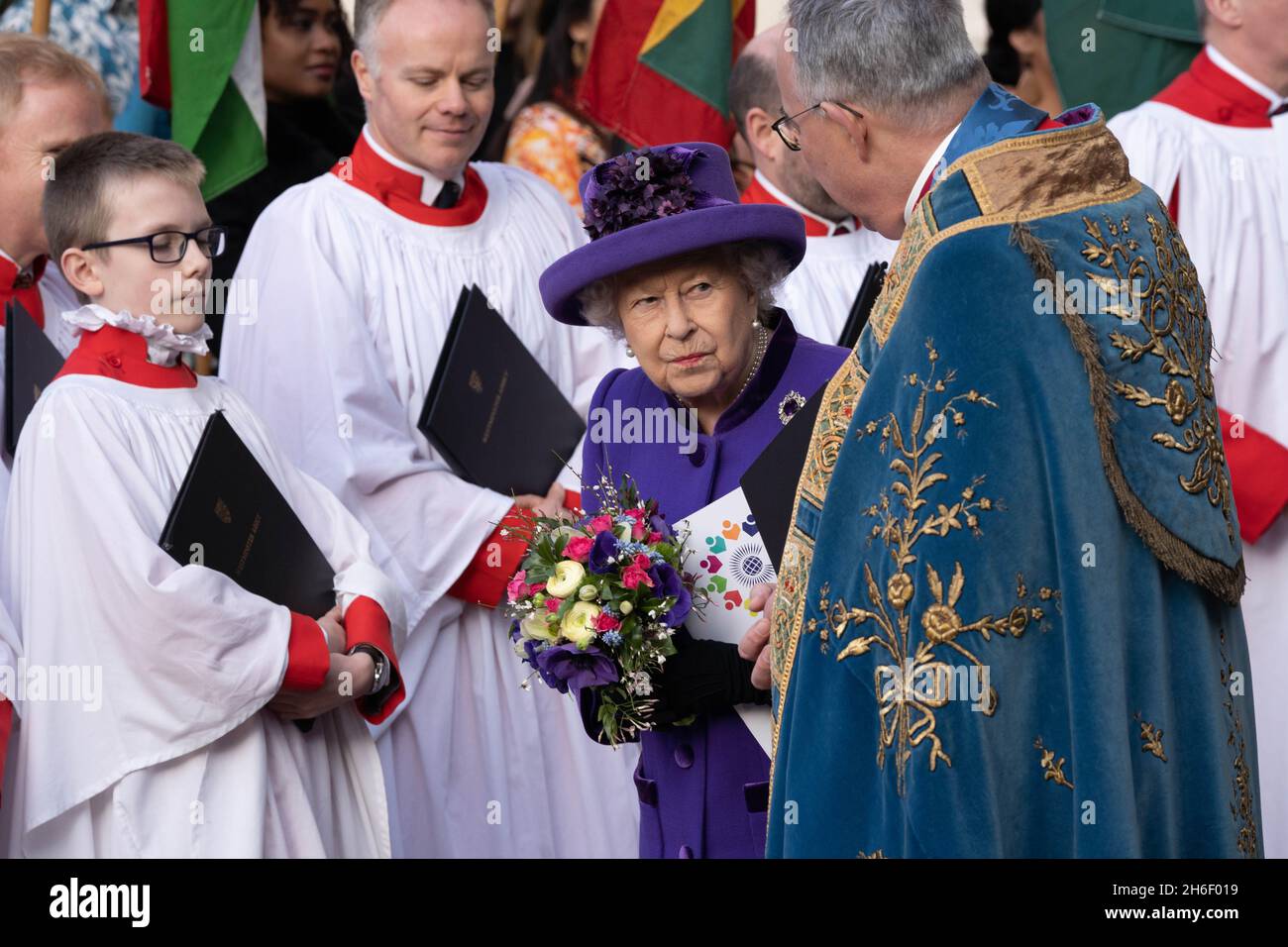Attends commonwealth service westminster abbey hi-res stock photography ...