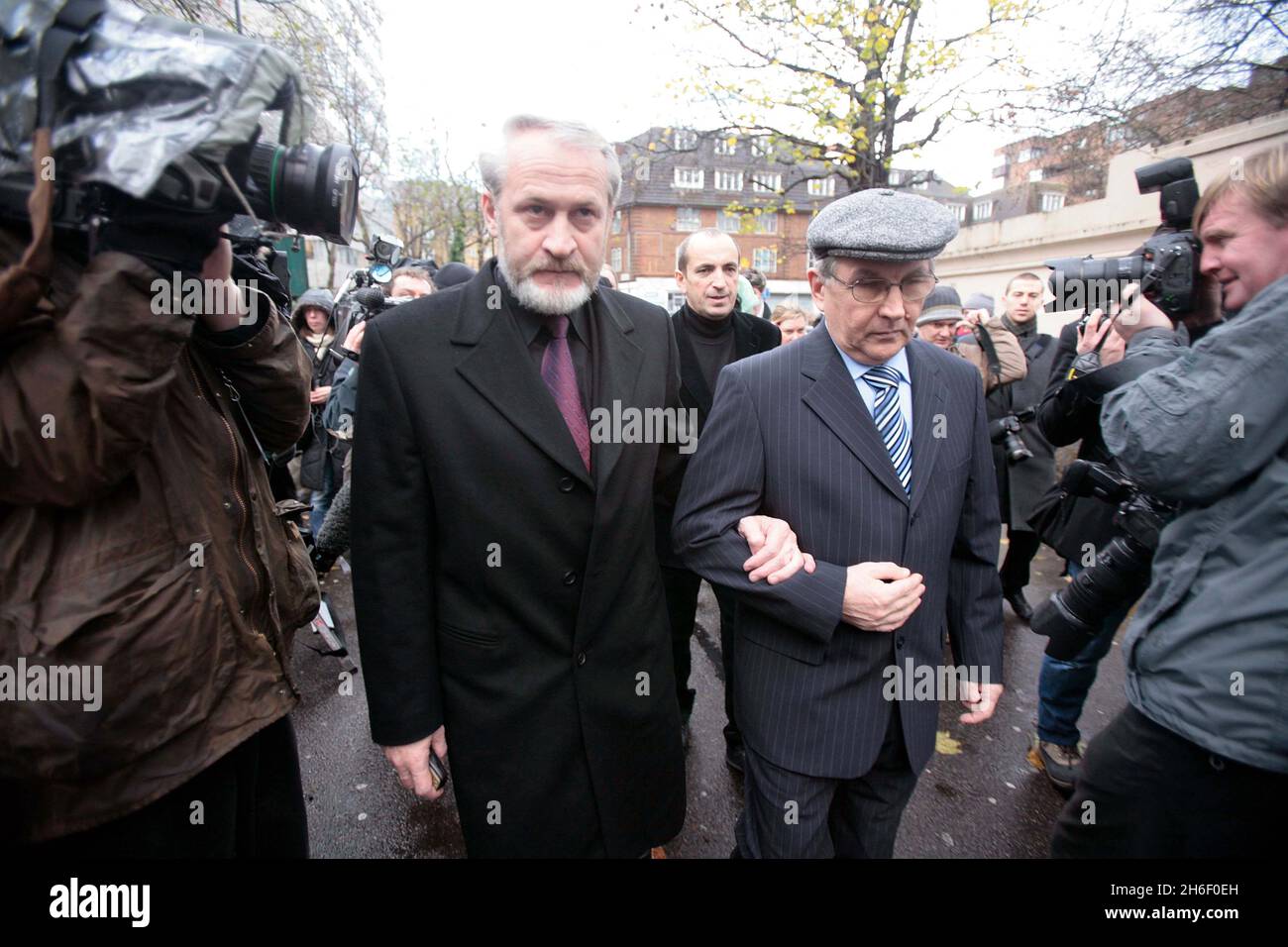 Walter Litvinenko (right), father of former Russian spy Alexander ...