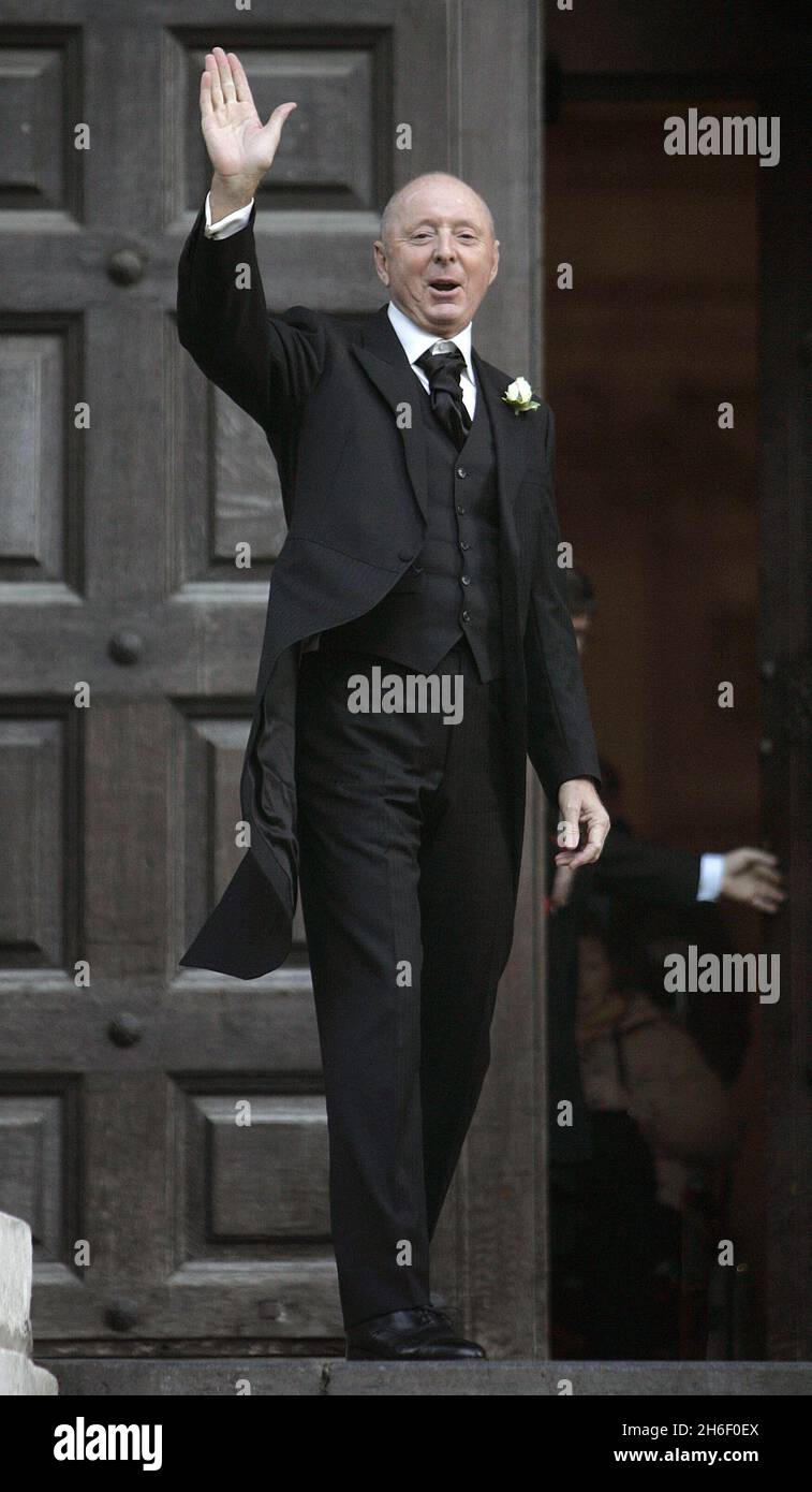 Jasper Carrot attending the wedding of Lucy Davis, St Paul's Cathedral ...