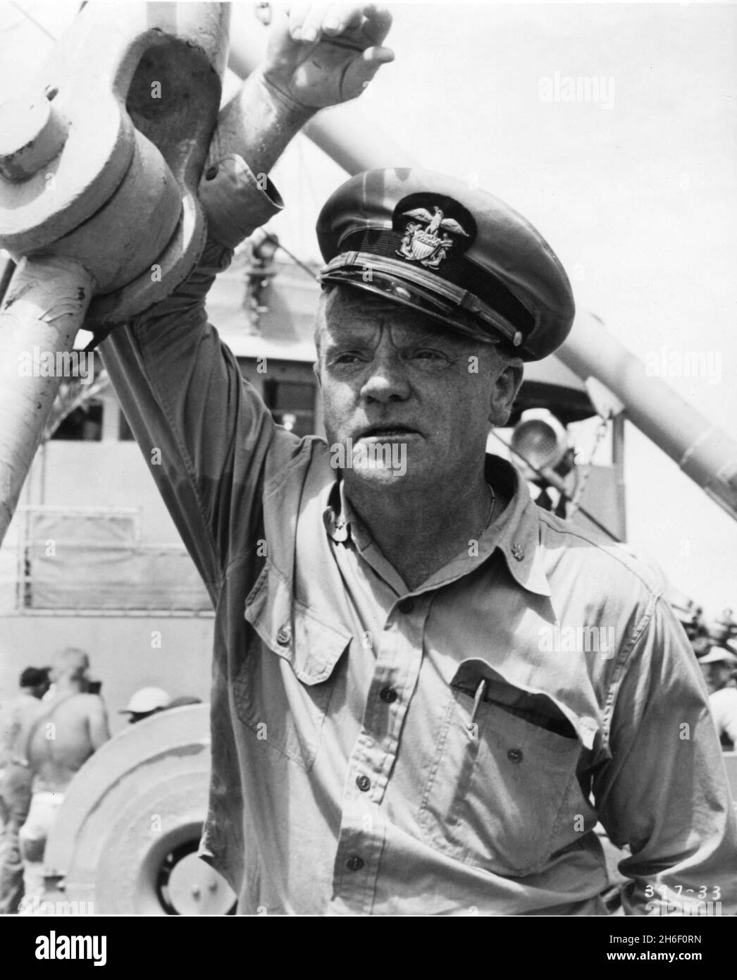 JAMES CAGNEY candid portrait as the Captain in MISTER ROBERTS 1955 ...