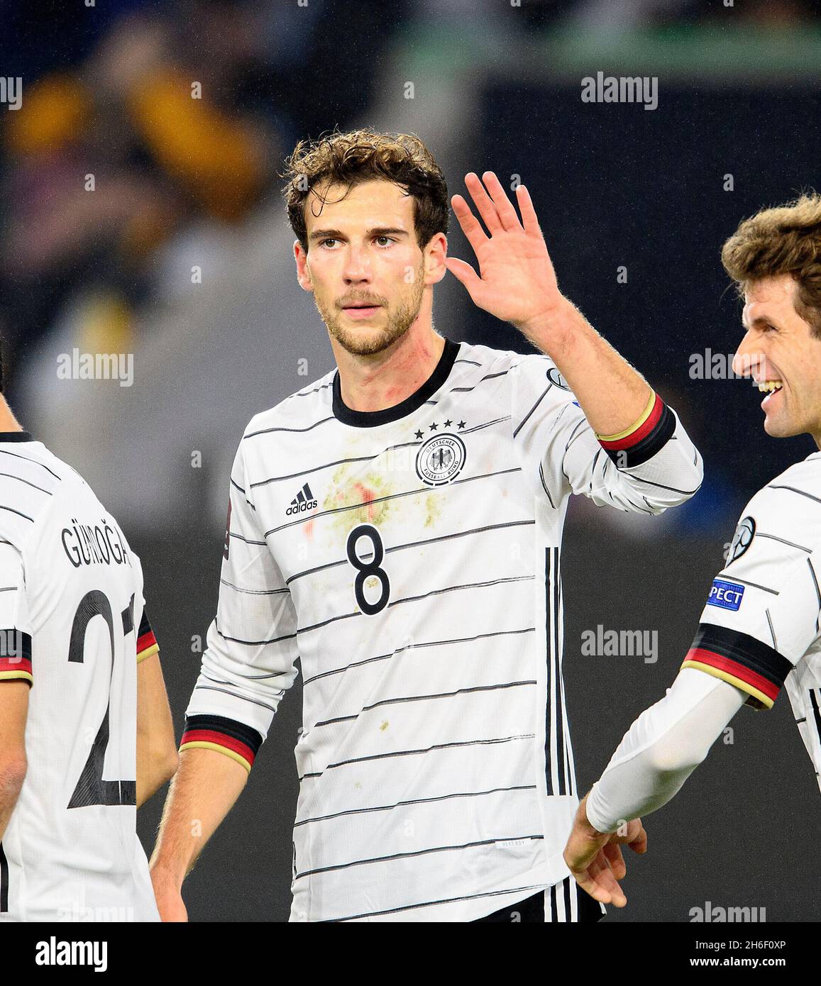 Leon GORETZKA (GER) gesture, gesture, with bloody jersey, and welts on ...