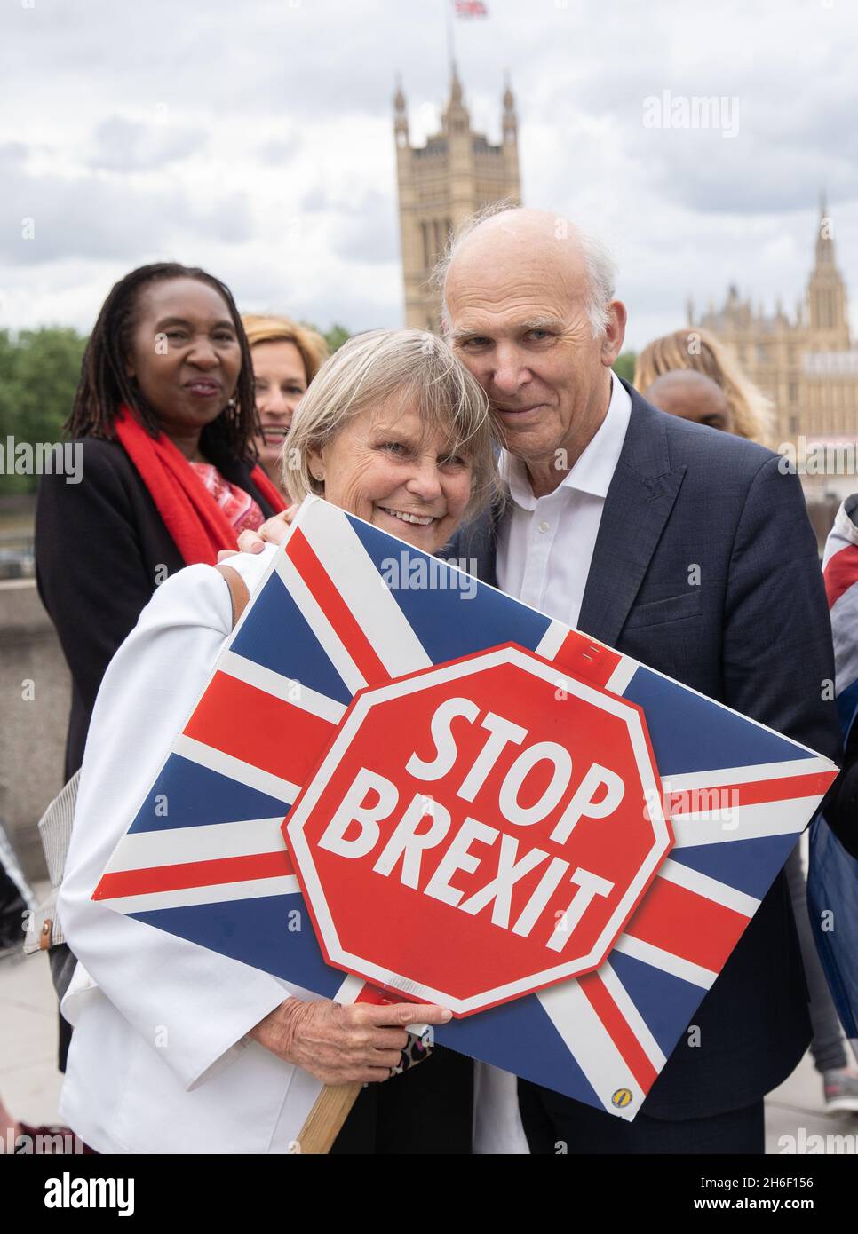Liberal Democrats leader Vince Cable and his wife Rachel Smith are ...