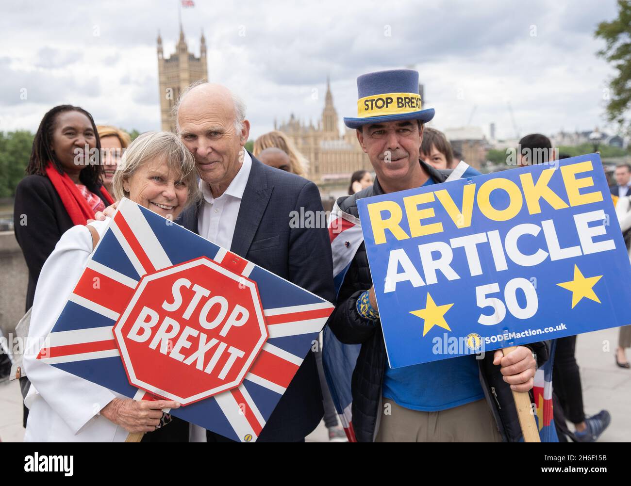Liberal Democrats leader Vince Cable and his wife Rachel Smith are ...