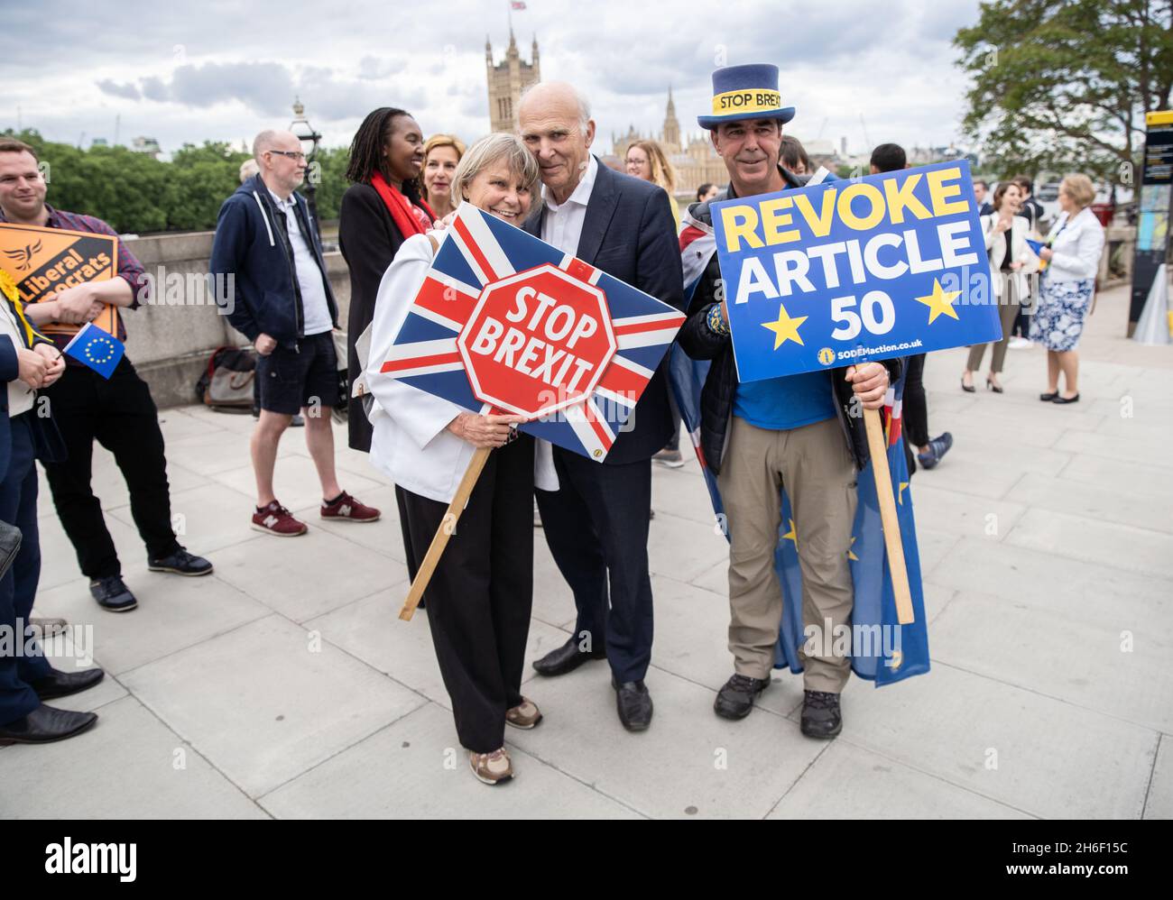 Liberal Democrats leader Vince Cable and his wife Rachel Smith are ...