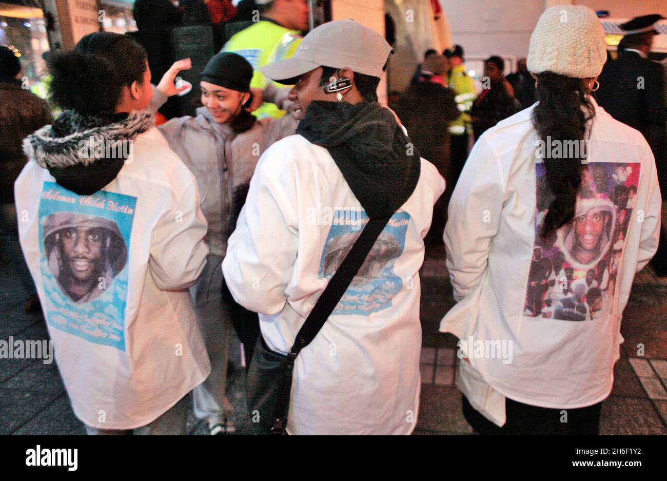 Cousins of 2004 murder victim Solomon Martin wear tshirts depicting his ...