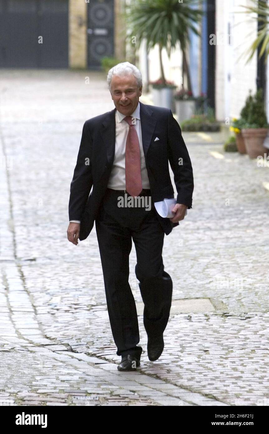 Lord Levy pictured leaving his office in London on March 6, 2007 Stock ...