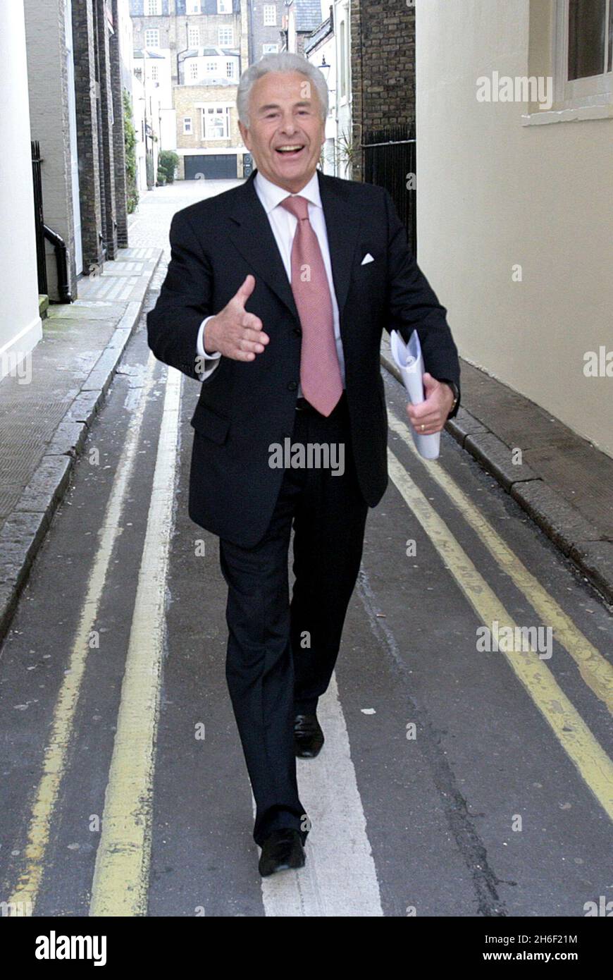 Lord Levy pictured leaving his office in London on March 6, 2007 Stock ...