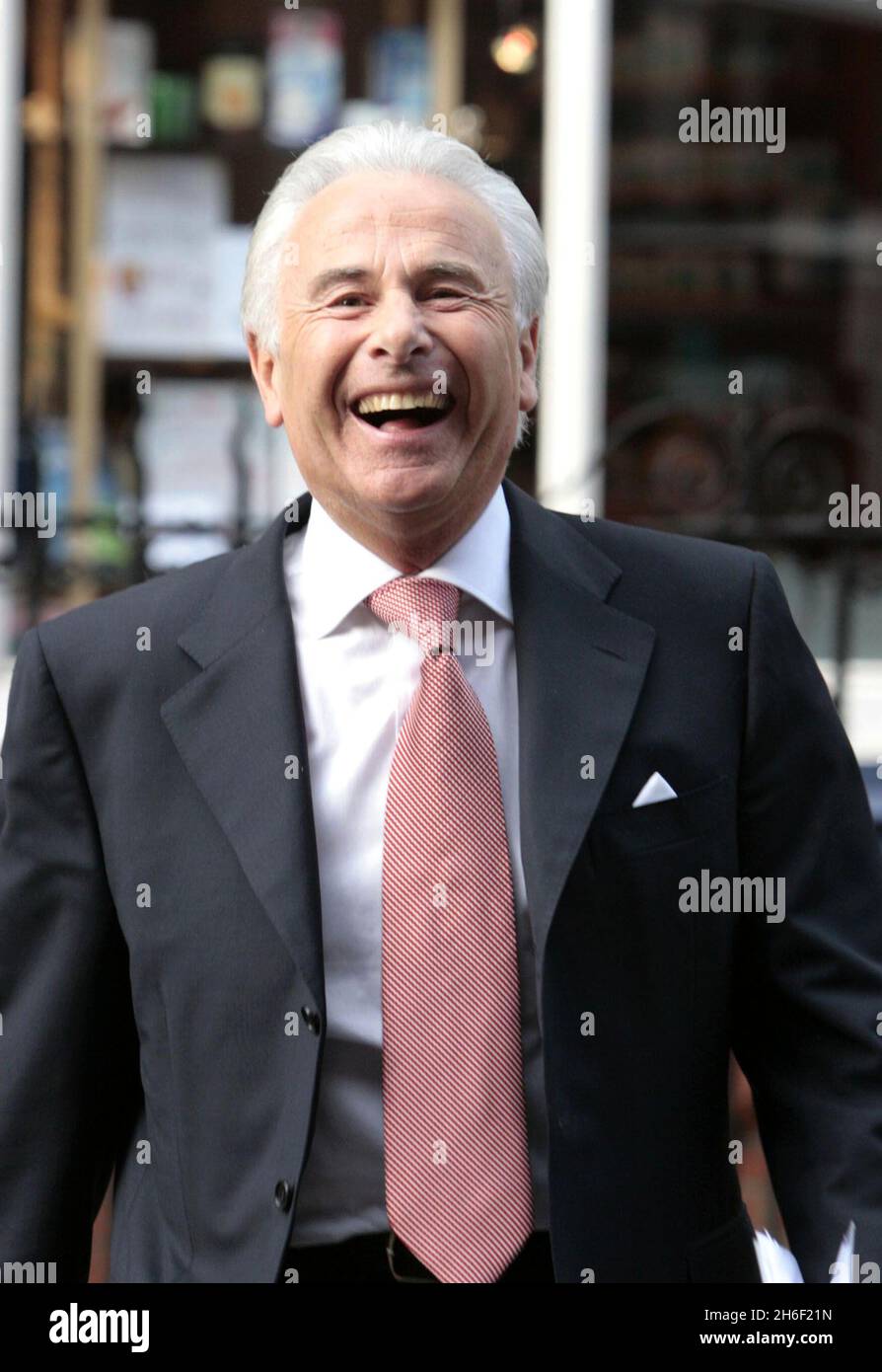 Lord Levy pictured leaving his office in London Stock Photo - Alamy