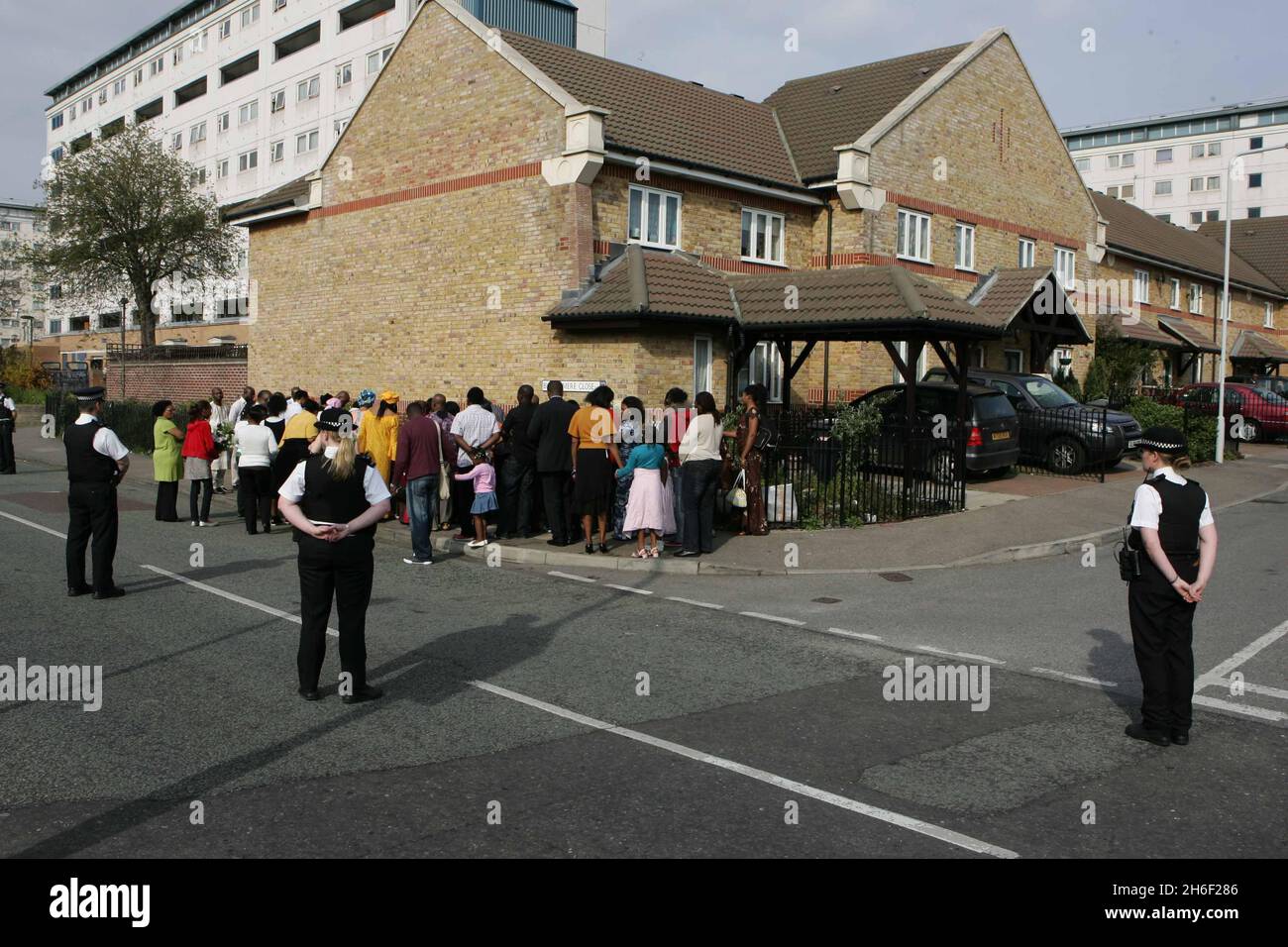 Family members of 14 year old Paul Erhahon who was stabbed to death in ...