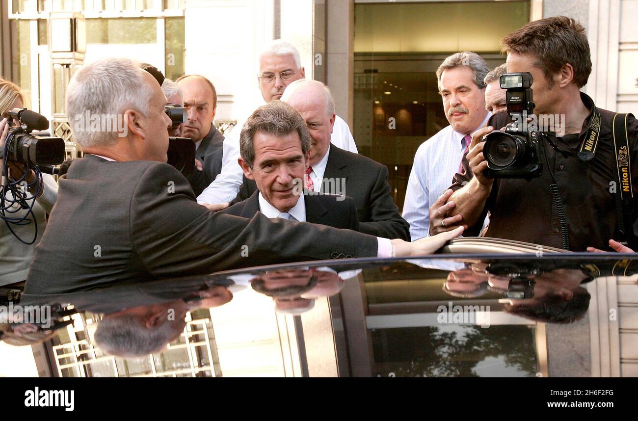 BP chief Lord Browne is pictured leaving the BP office in St James ...