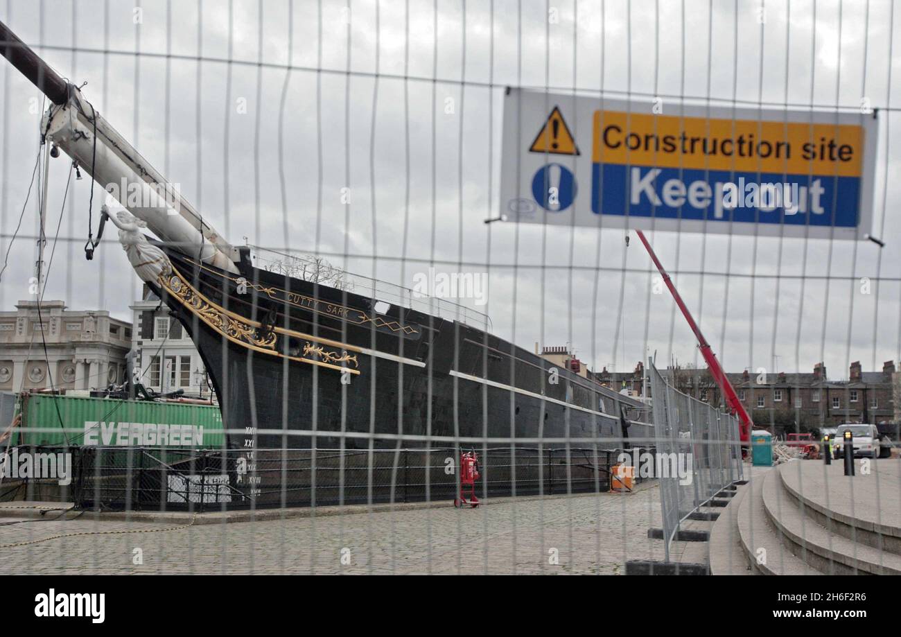 The world's only surviving extreme clipper ship, the Cutty Sark, built ...