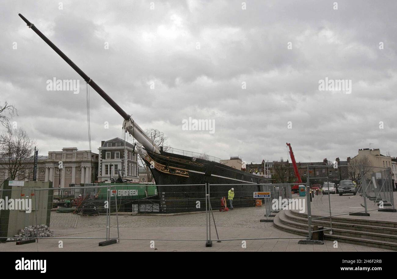 The world's only surviving extreme clipper ship, the Cutty Sark, built ...
