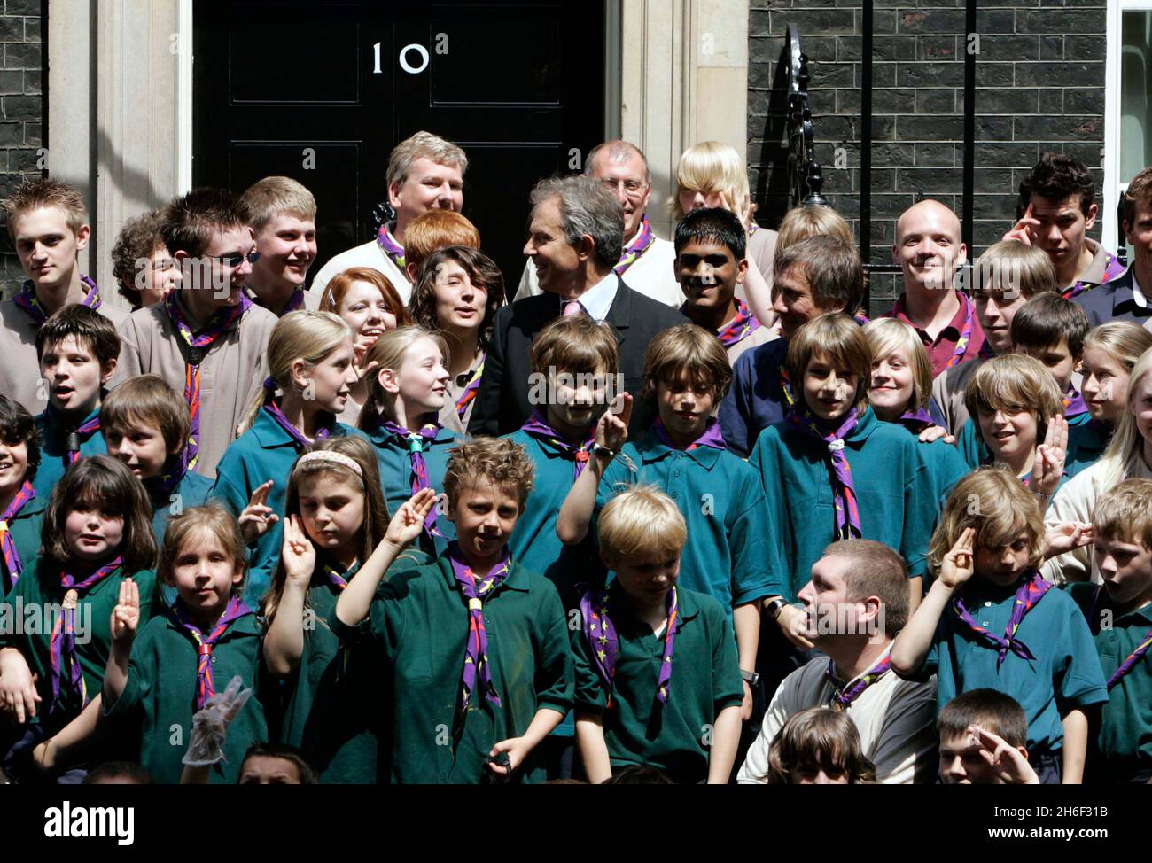 Scouts from around the country, including Chief Scout Peter Duncan ...