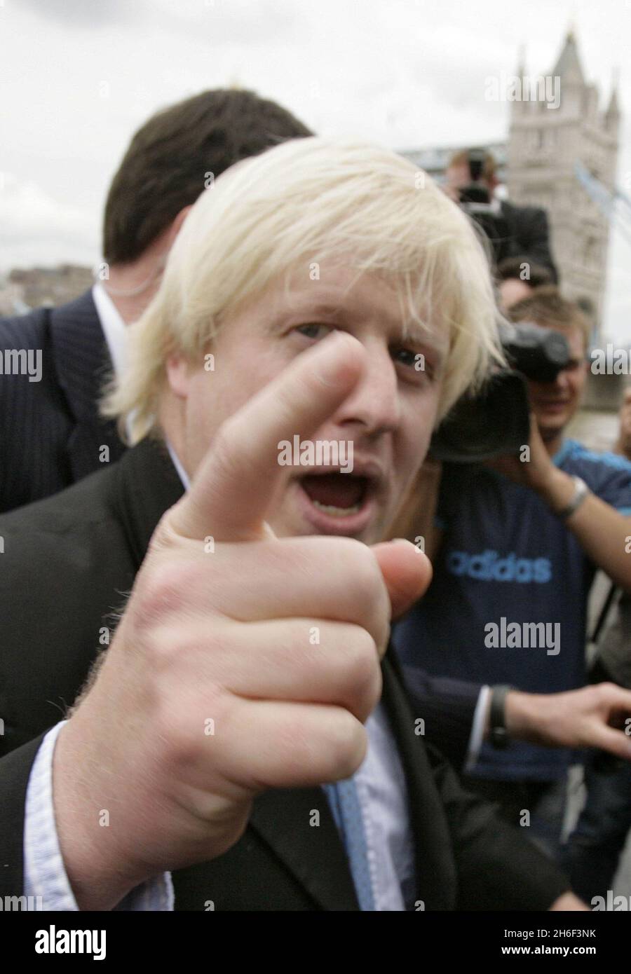 Conservative MP Boris Johnson pictured at City Hall in London today ...