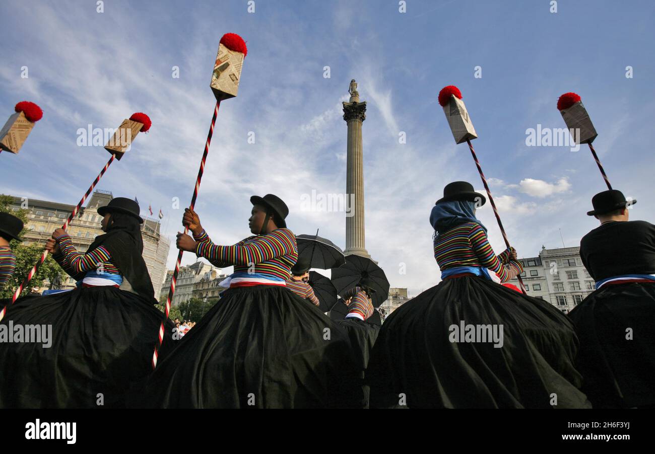 Performance of 'Juggernaut - Tara In The Sky', a theatrical ritual ...