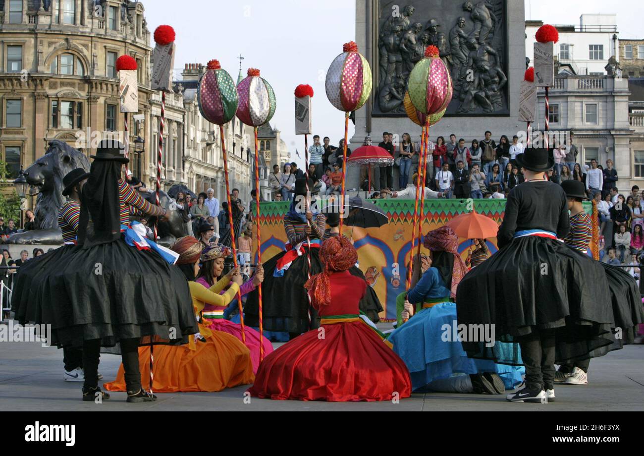 Performance of 'Juggernaut - Tara In The Sky', a theatrical ritual ...