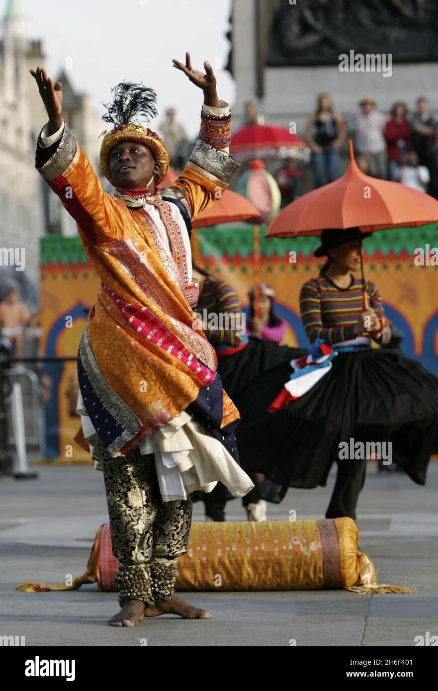 Performance of 'Juggernaut - Tara In The Sky', a theatrical ritual ...