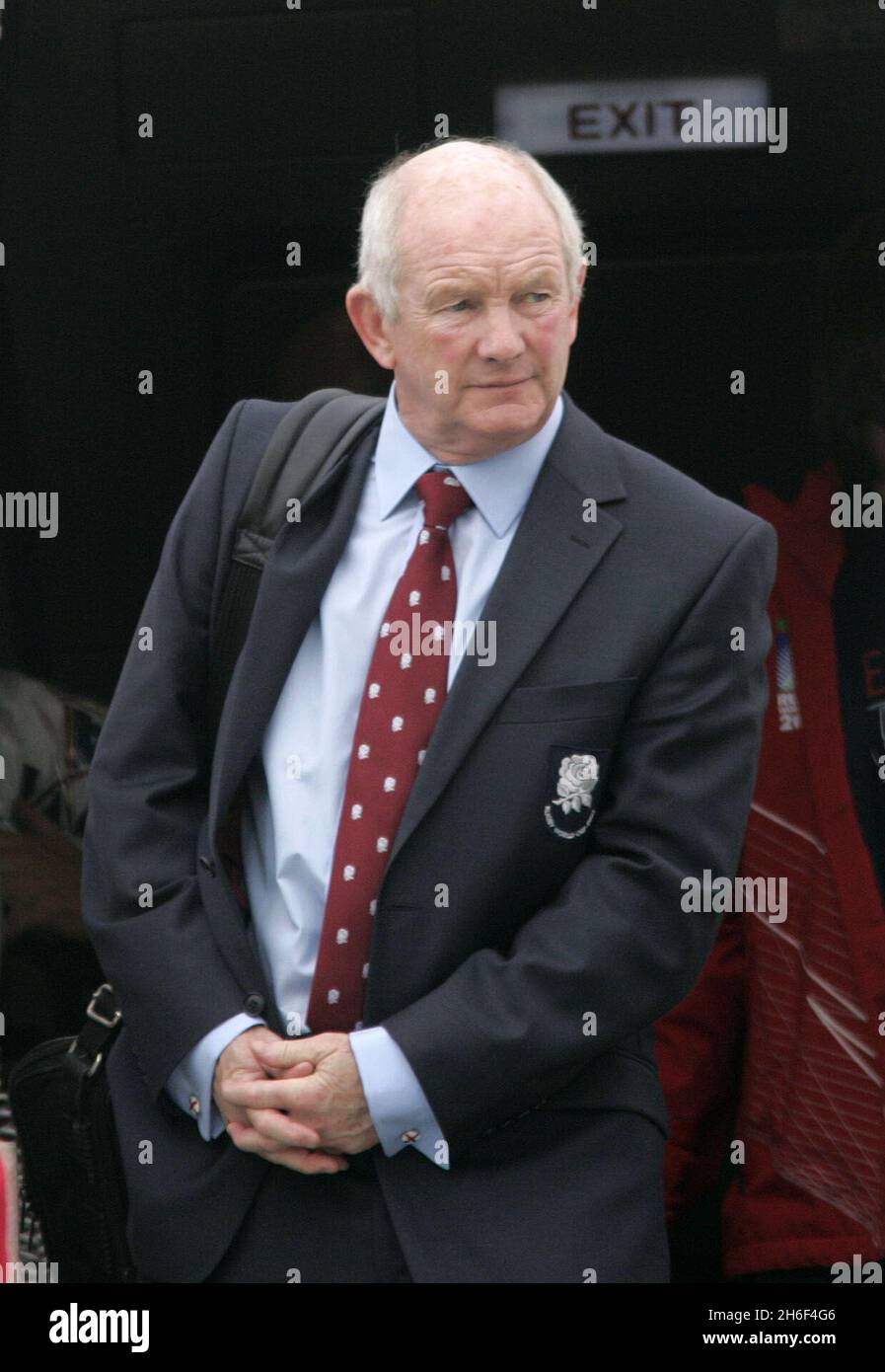 Coach Brian Ashton and The England Rugby team arrive home at Heathrow ...