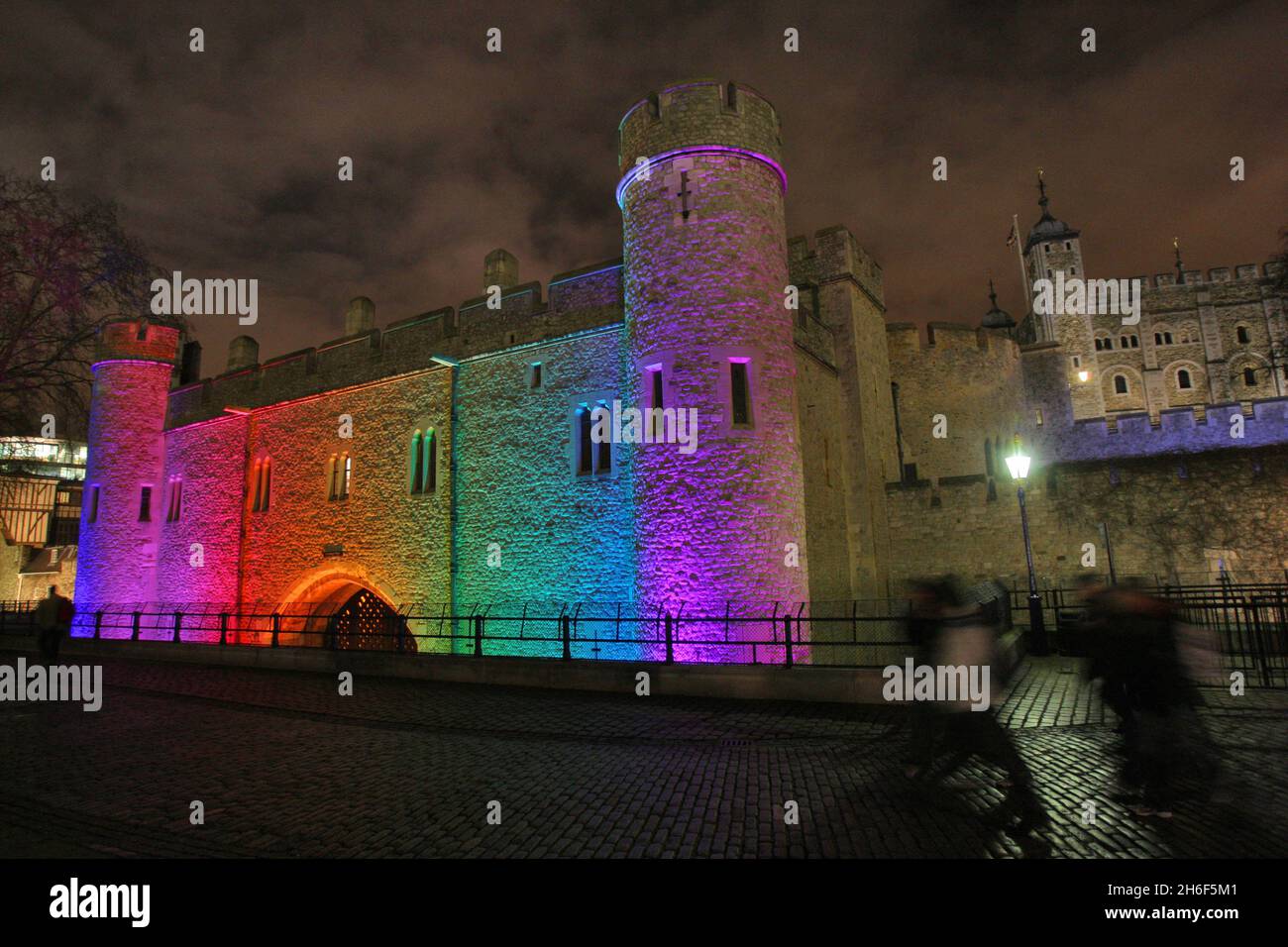 The Tower Of London last night, as a number of London landmarks were ...