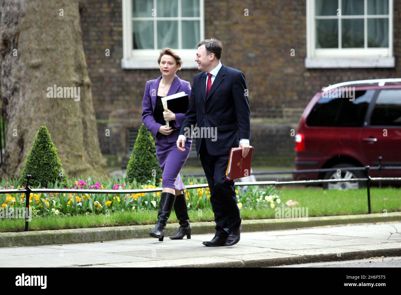 Husband and wife cabinet ministers, Ed Balls and Yvette Cooper pictured ...
