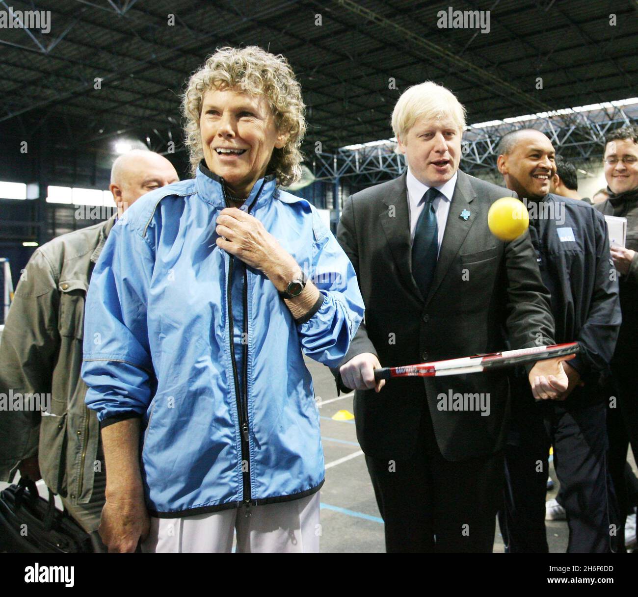 London Mayor Boris Johnson is pictured with Kate Hoey in South London ...