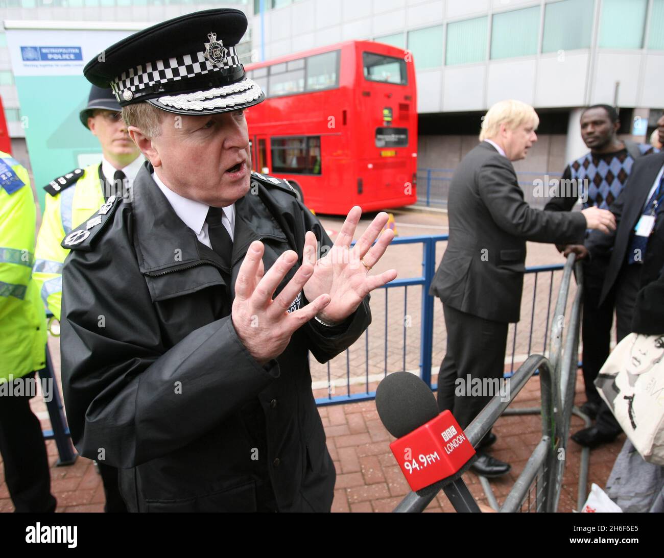 London Mayor Boris Johnson launches 'Safety on the Buses' alongside ...