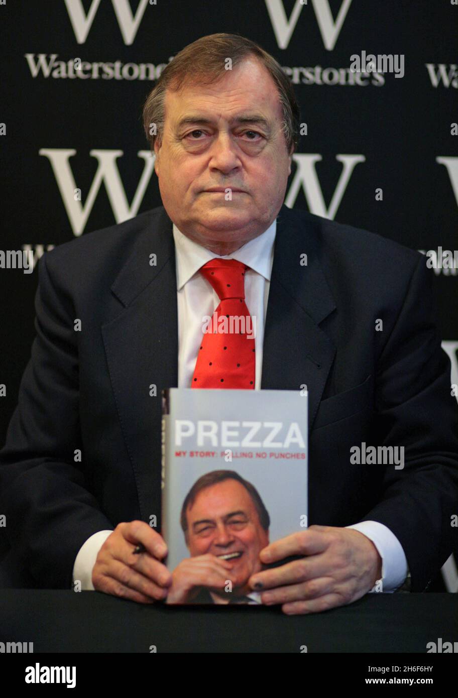 John Prescott signs copies of his autobiography 'Prezza: Pulling No ...
