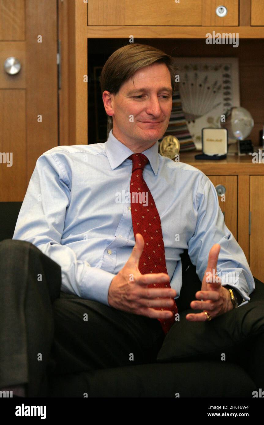 The new shadow home secretary Dominic Grieve pictured in his office in ...