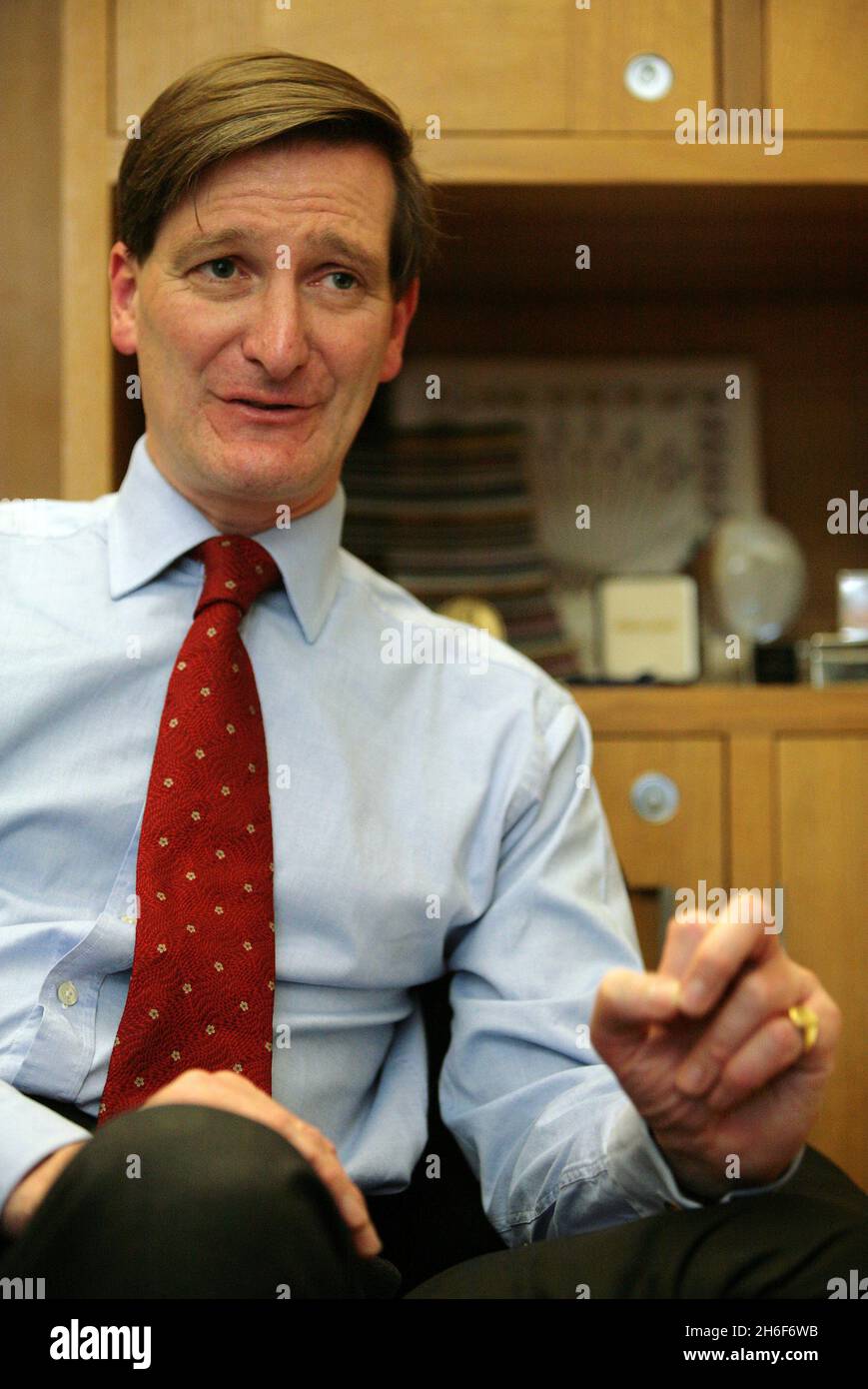 The new shadow home secretary Dominic Grieve pictured in his office in ...