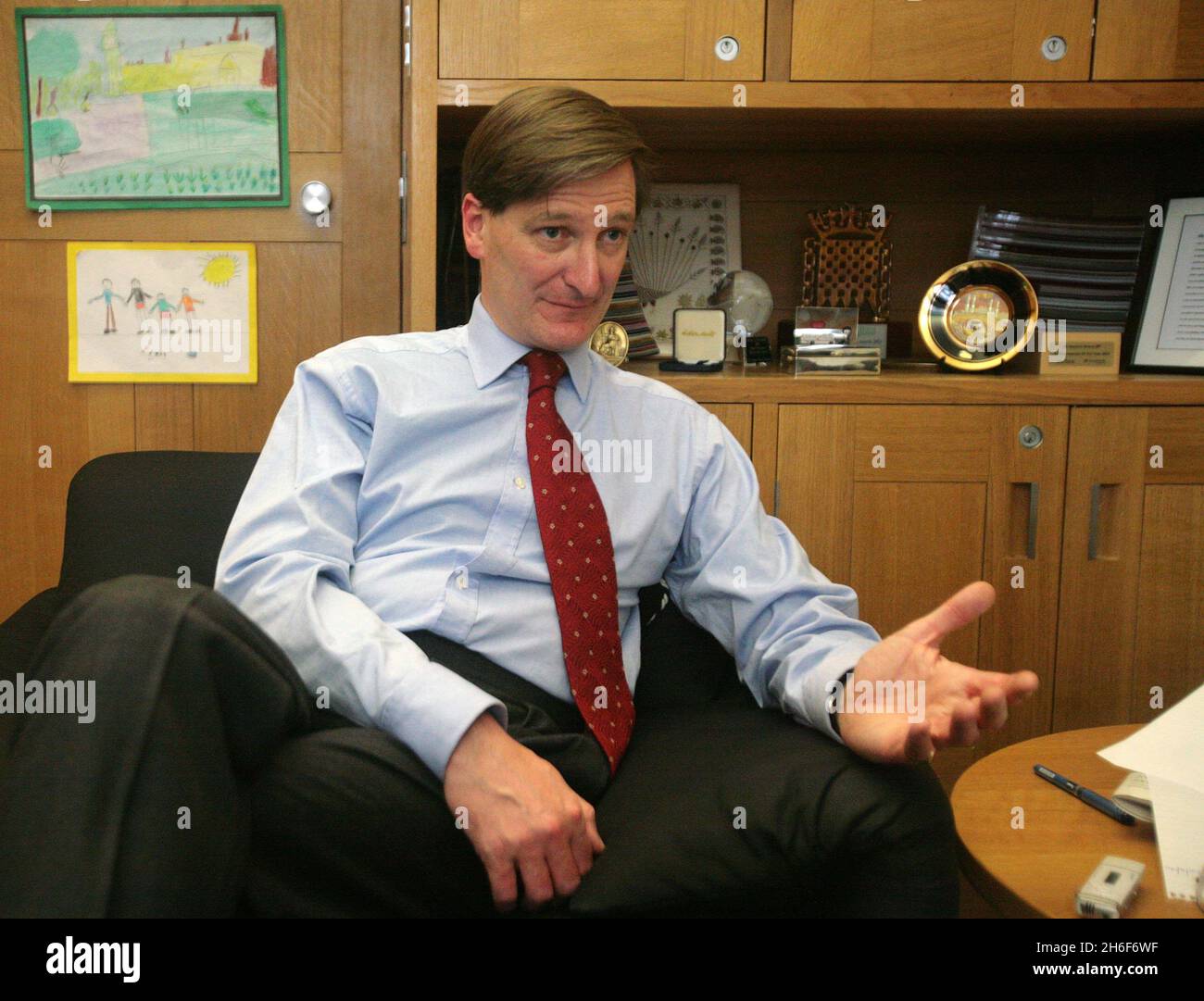 The new shadow home secretary Dominic Grieve pictured in his office in ...
