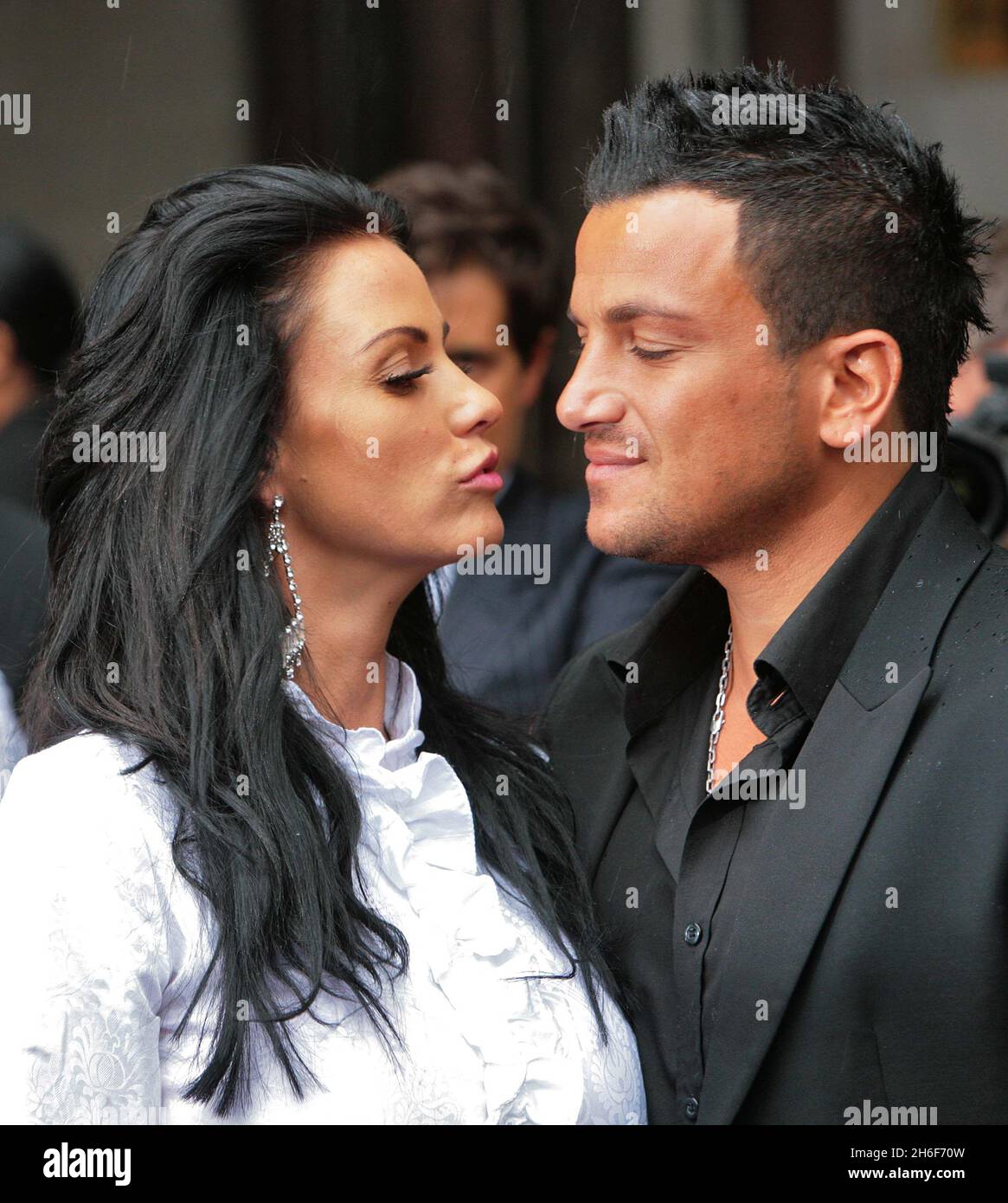 Katie Price and Peter Andre attend the High Court for a hearing in ...