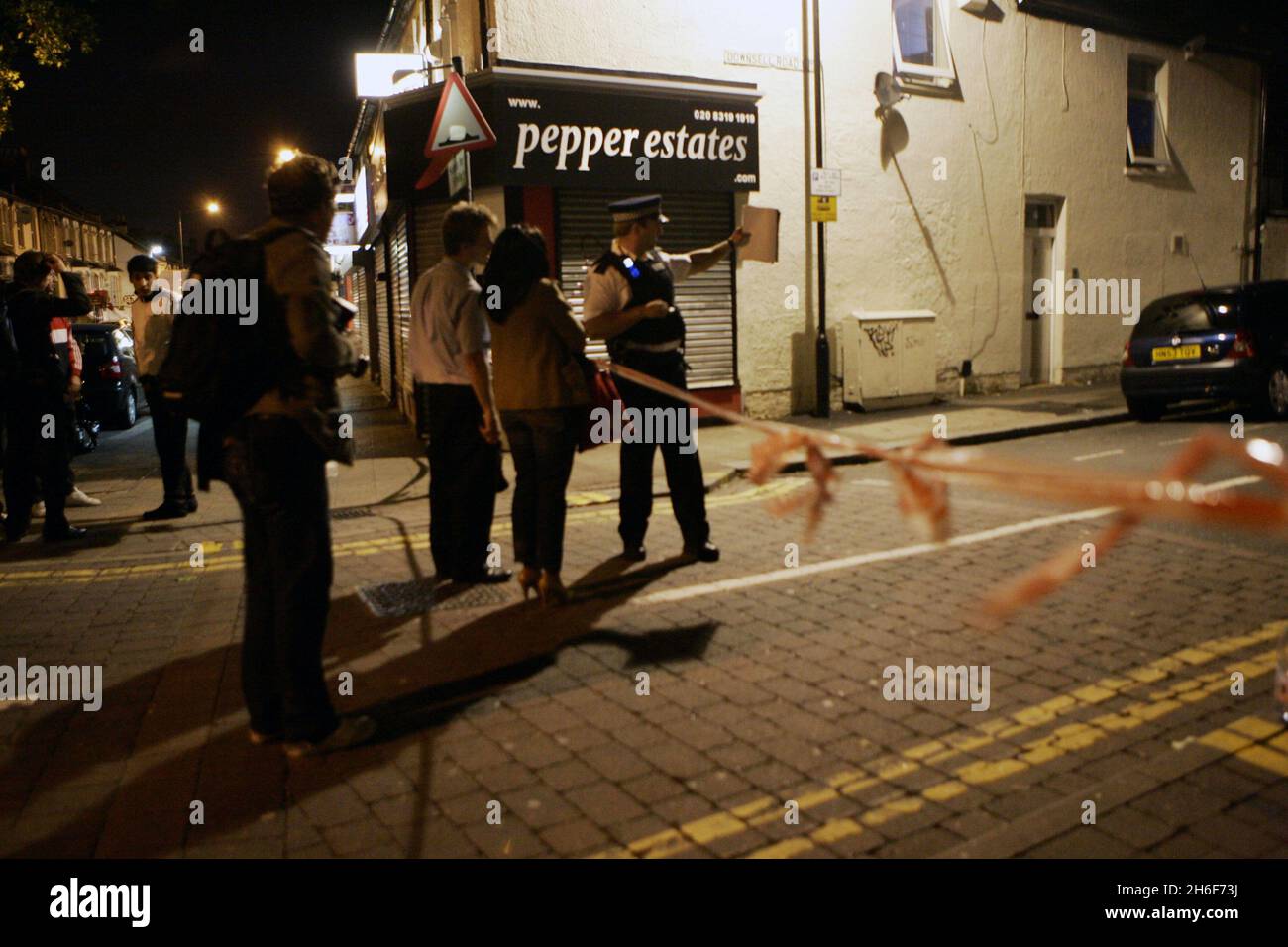 The scene in Leyton, East London, where a man in his 20s was stabbed to ...