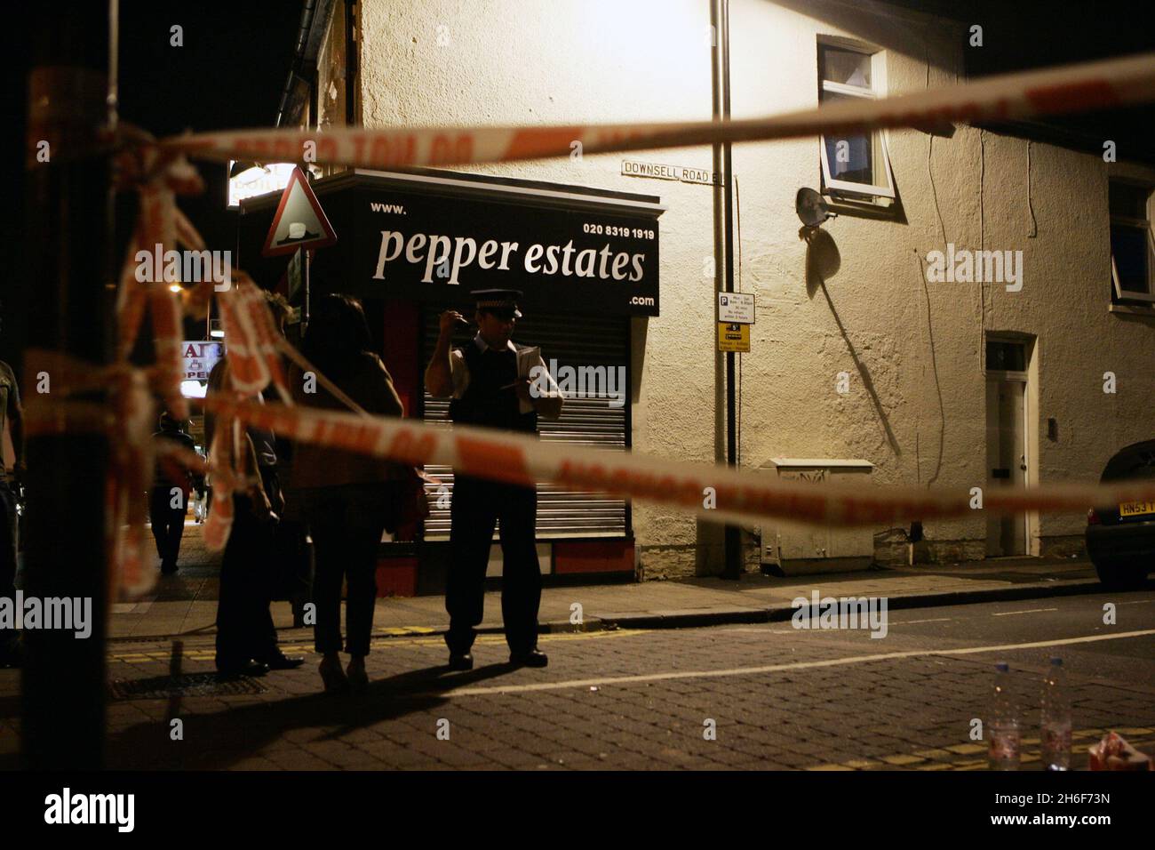 The scene in Leyton, East London, where a man in his 20s was stabbed to ...