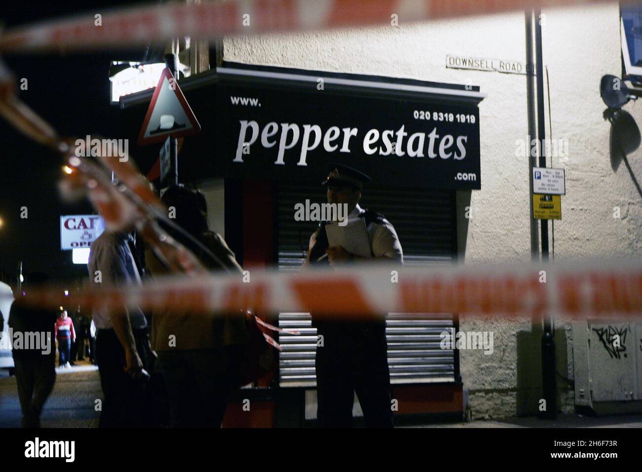 The scene in Leyton, East London, where a man in his 20s was stabbed to ...