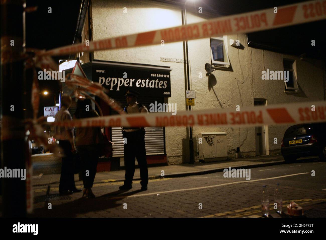 The scene in Leyton, East London, where a man in his 20s was stabbed to ...