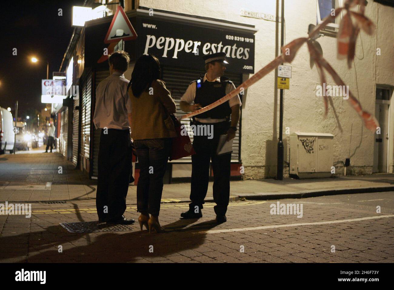 The scene in Leyton, East London, where a man in his 20s was stabbed to ...