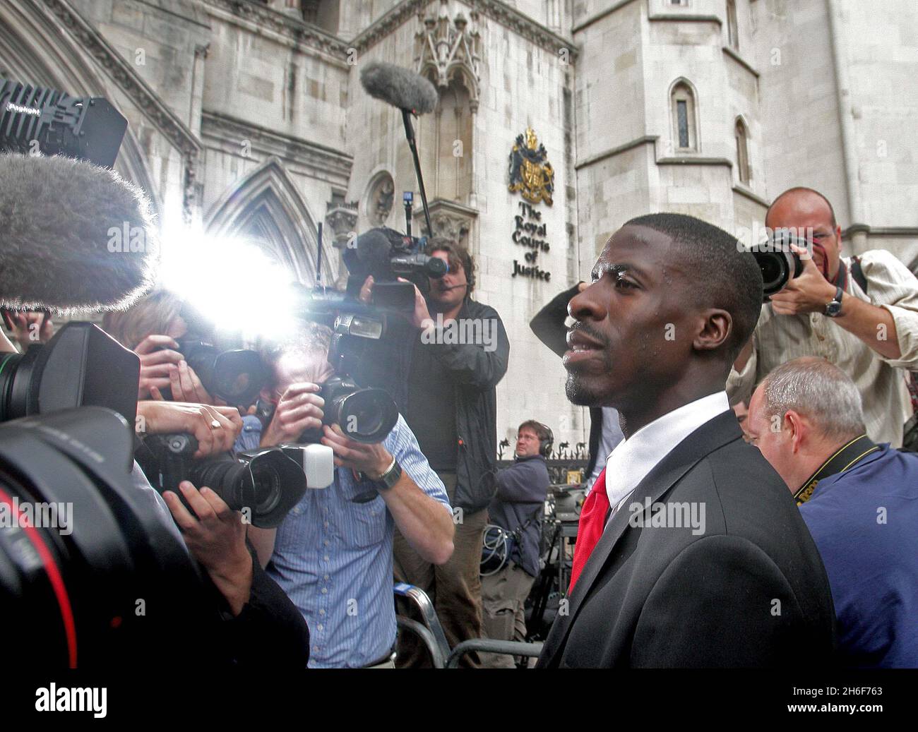 Dwain Chambers leaves the High Court in London, after he lost his ...