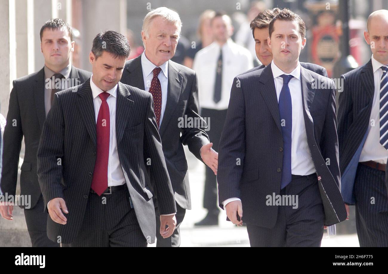 FIA President Max Mosley leaves the High Court in London, on the final ...