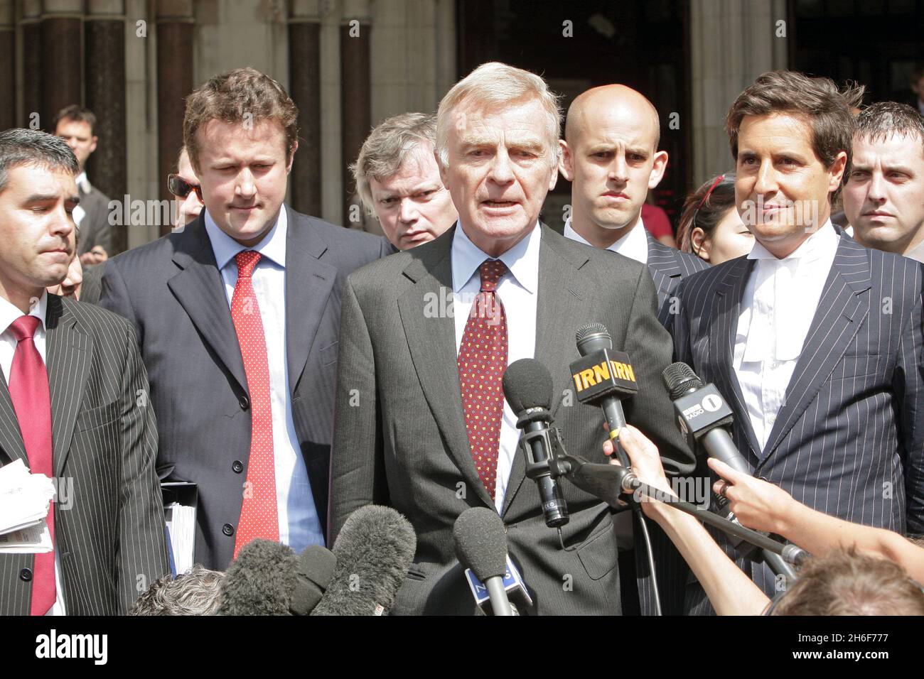 FIA President Max Mosley leaves the High Court in London, on the final ...