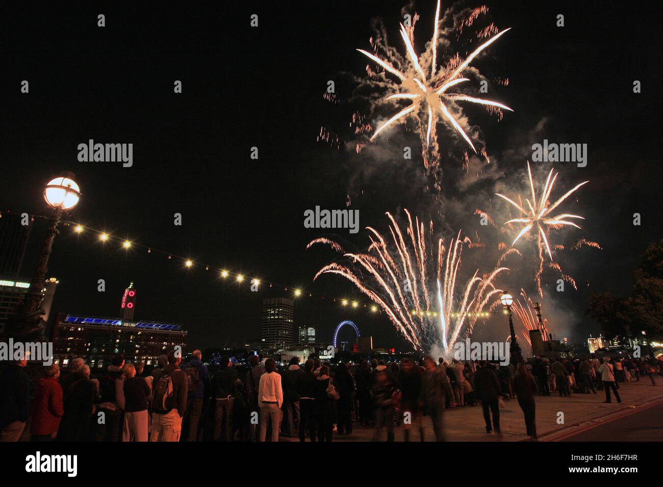 A fireworks display marked the end of the Thames Festival in central ...