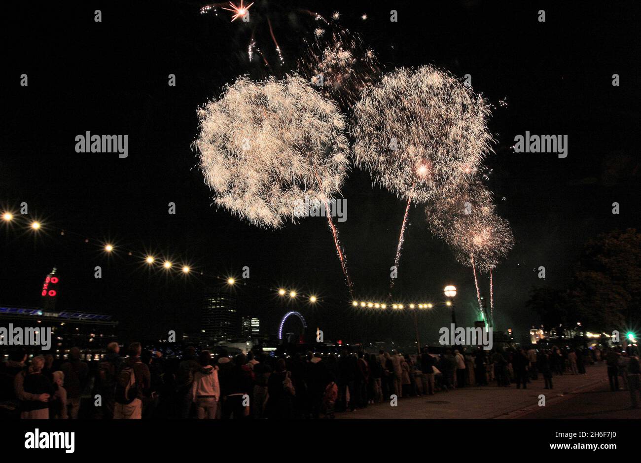 A fireworks display marked the end of the Thames Festival in central ...