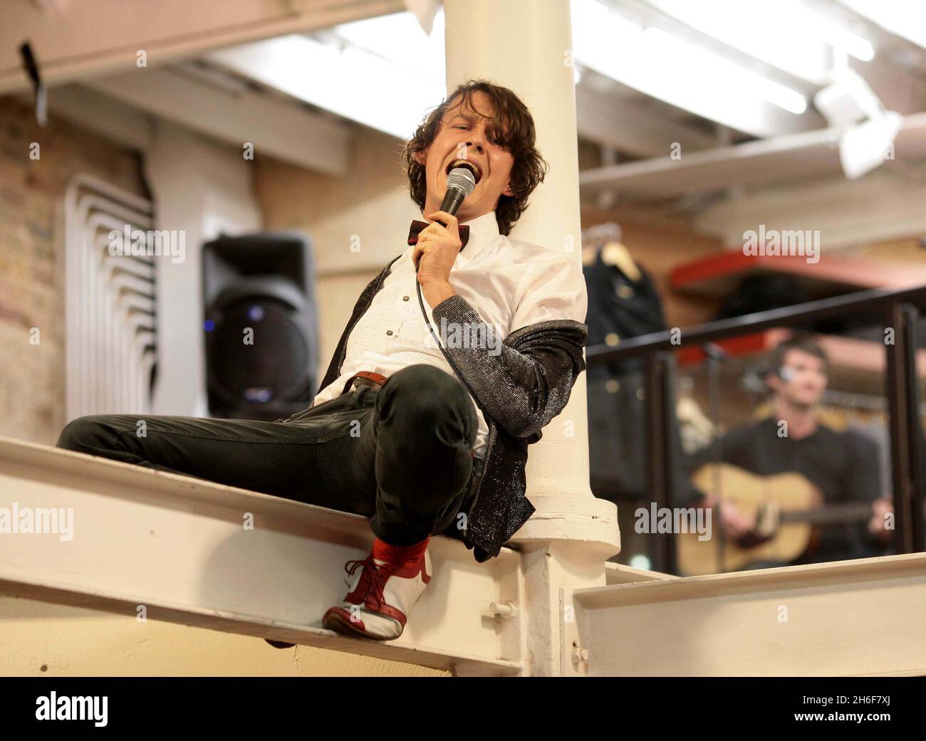 Lead singer Dave Human of the rock group A.Human caused mayhem last ...