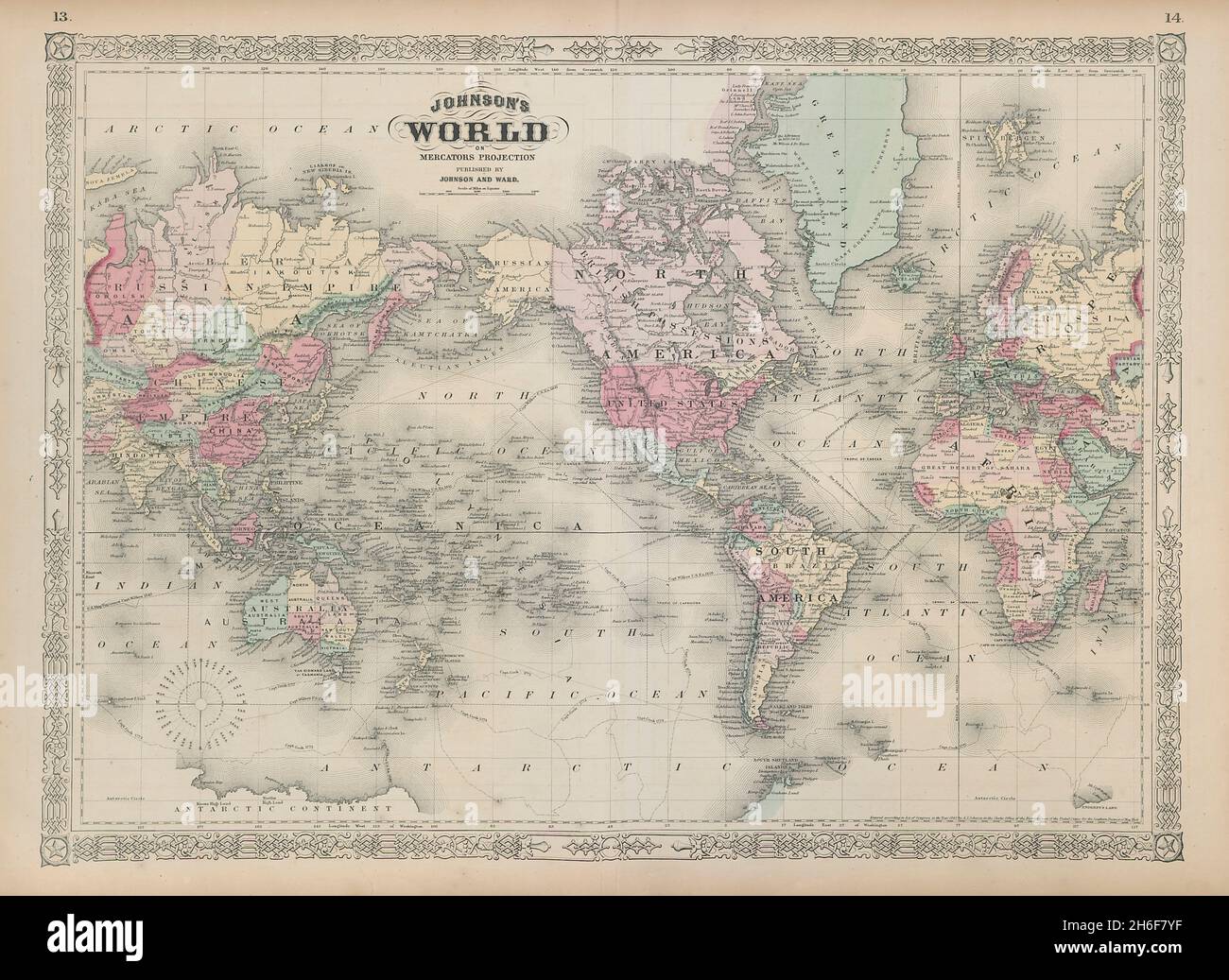 Map of old americas hi-res stock photography and images - Alamy