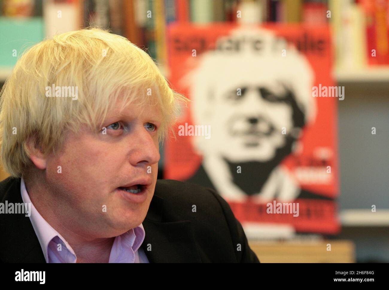 London Mayor Boris Johnson is pictured in his office in City Hall ...