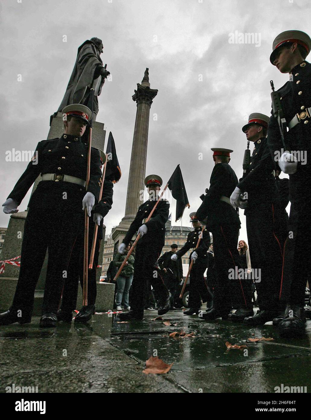 The annual Trafalgar Day Parade being held in Trafalgar Square to ...