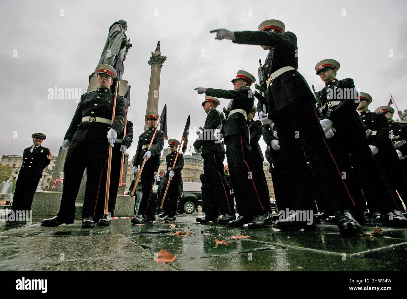 The annual Trafalgar Day Parade being held in Trafalgar Square to ...