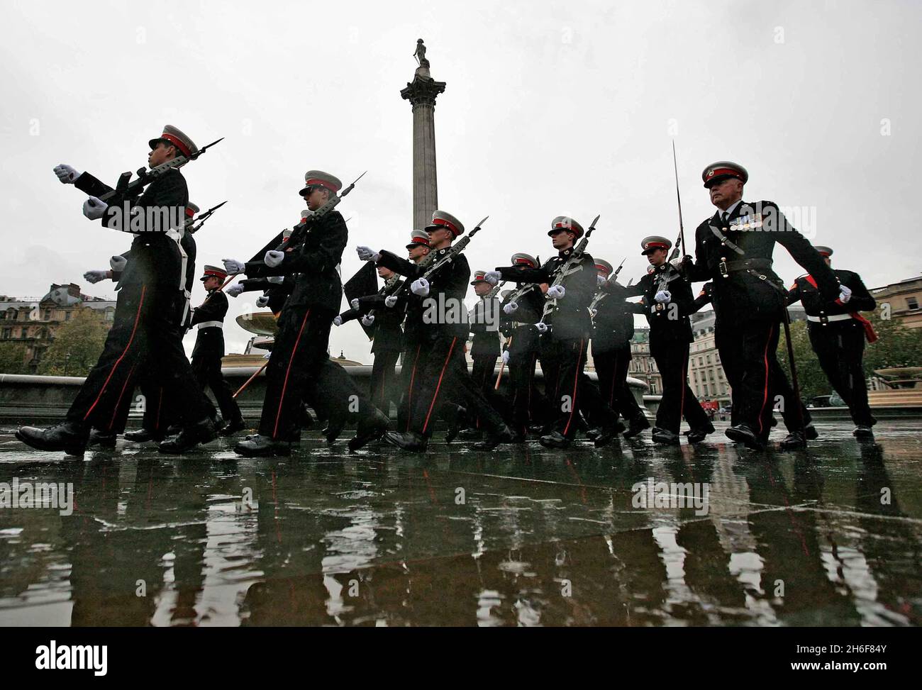 The annual Trafalgar Day Parade being held in Trafalgar Square to ...