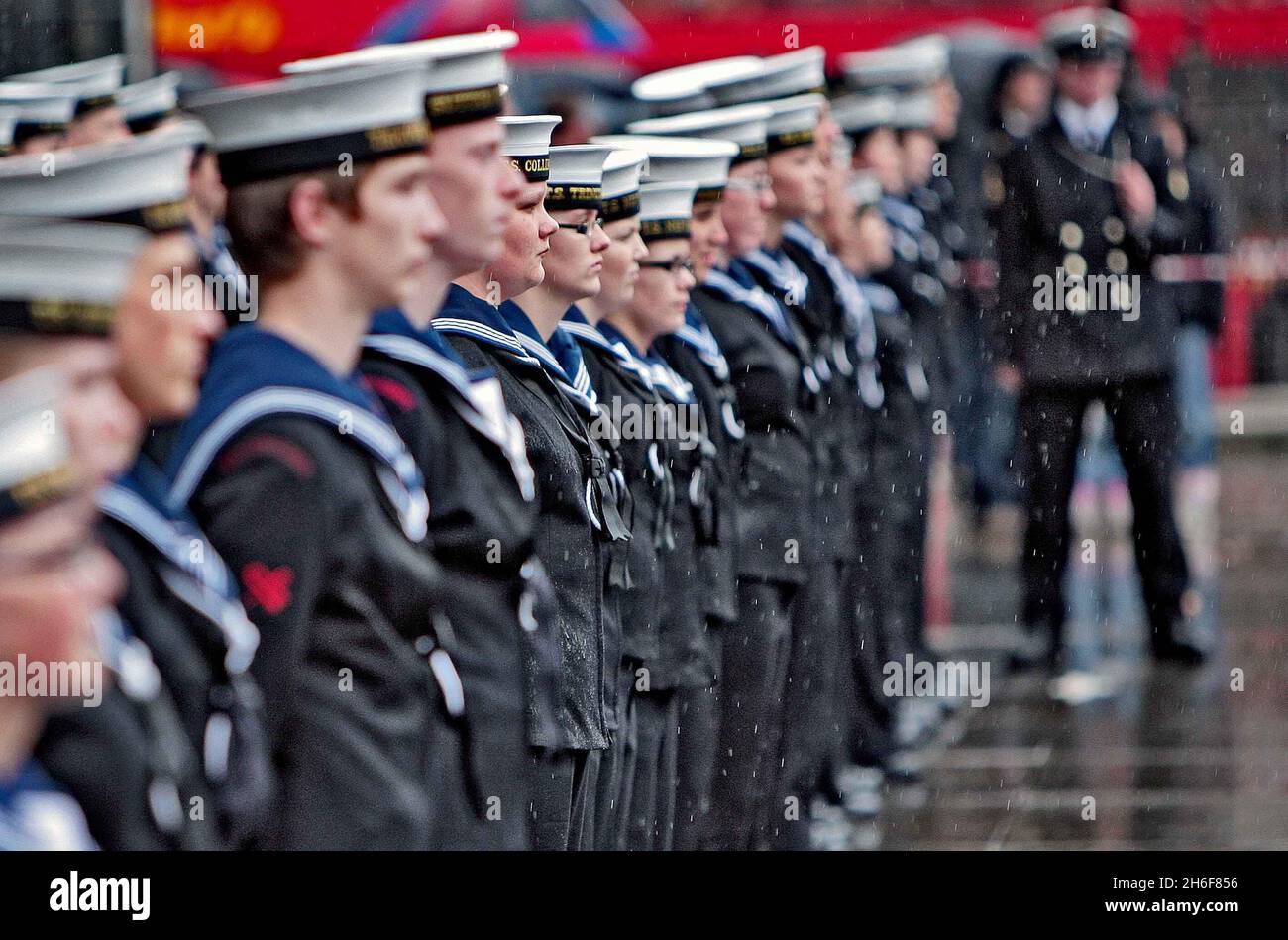 The annual Trafalgar Day Parade being held in Trafalgar Square to ...
