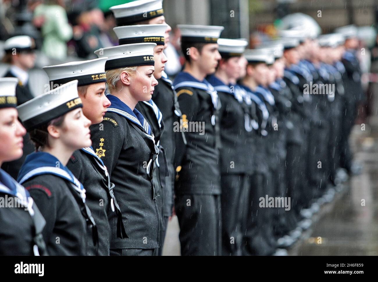 The annual Trafalgar Day Parade being held in Trafalgar Square to ...